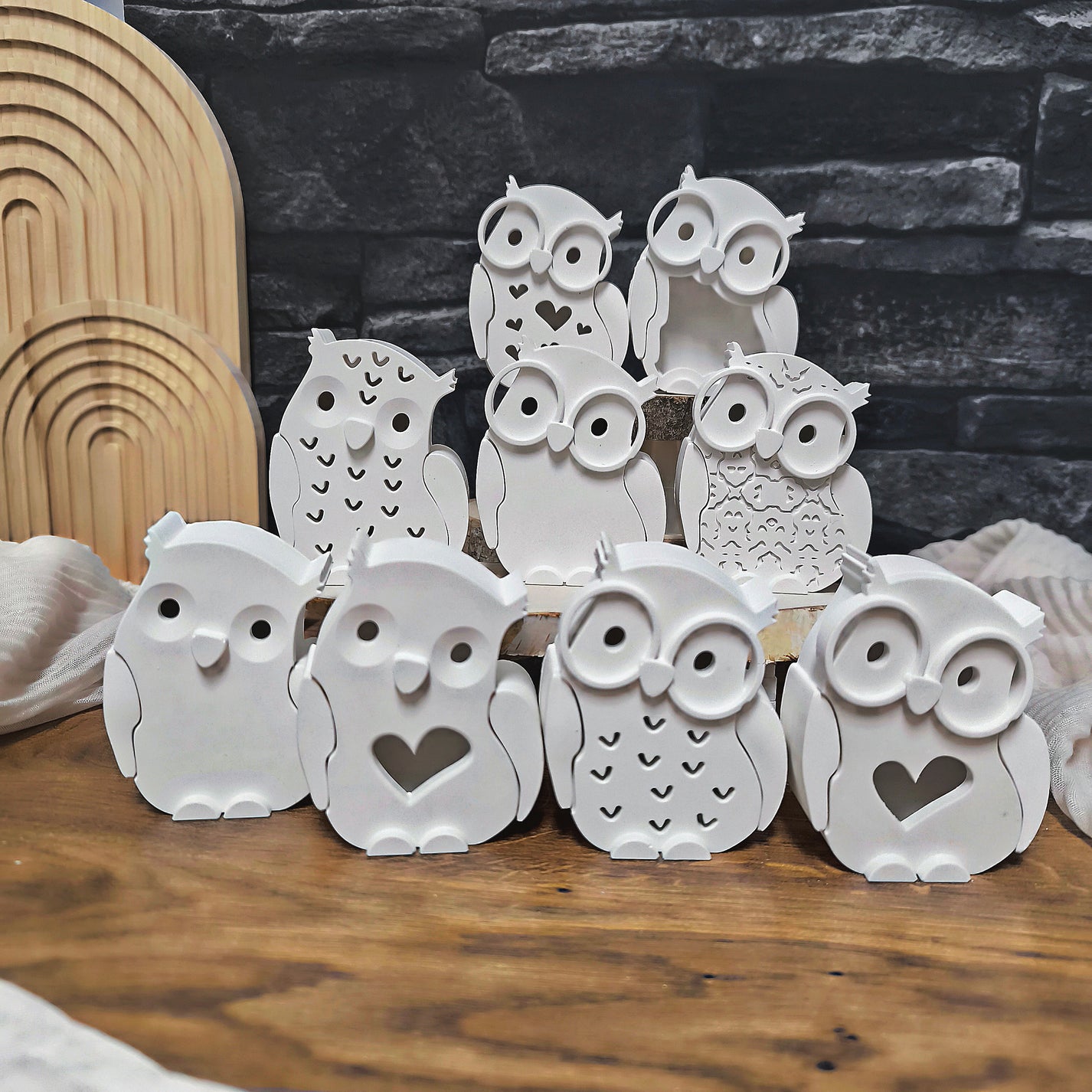 EMMA Eule "groß" 8cm Lichtkörper [Silikon-Gießform] – hbnwll